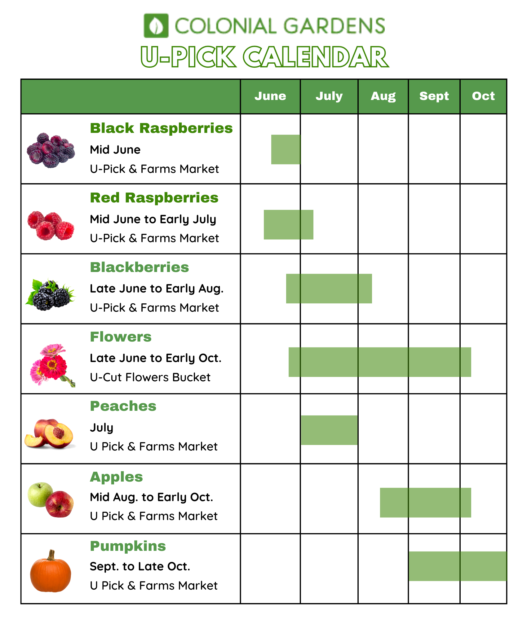 Pick Your Own Produce in Kansas City | Colonial Gardens | Agritourism